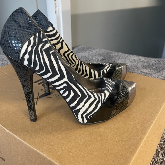 Charlotte Russe | Shoes | Zebra Print Pumps | Poshmark